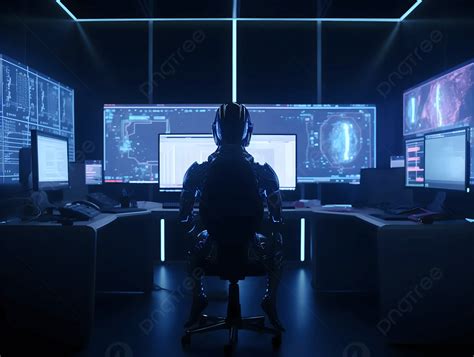 Robot Background Data Network Information Processing Advertising