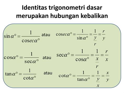 Power Point Identitas Trigonometri Pptx