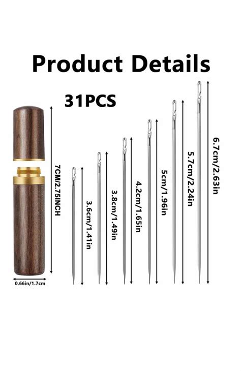 Alloy Steel Self Threading Needles 30pcs Set Dropshipping Available