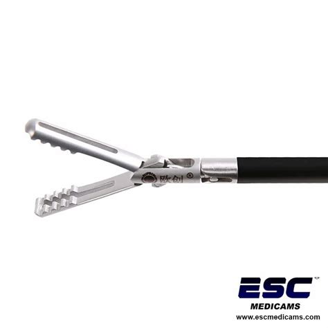 Laparoscopic Endo Clinch Grasper Forceps Ratchet Handle Ss Ce Iso