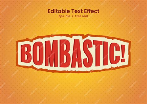Bombastic Rough Text Effect Premium Ai Generated Vector