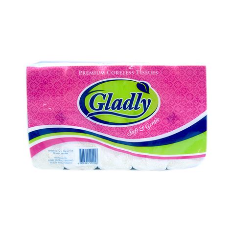 Gladly Coreless Tissue 2 Ply 10 Rolls
