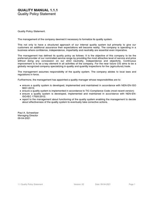 Policy Statement Pdf