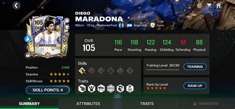 Ea Fc Mobile Toty 25 Icon Maradona Stats Skills And More Explored
