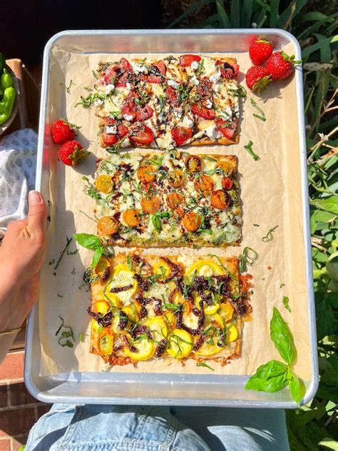 3 Summer Flatbread Varieties Bright Moment Co