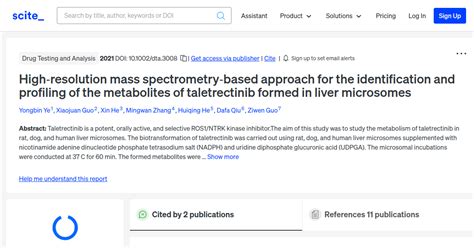 High‐resolution Mass Spectrometry‐based Approach For The Identification And Profiling Of The