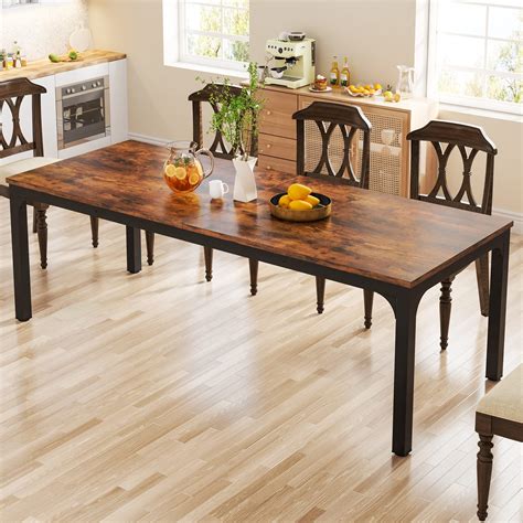 Long Dining Table Frame Dining Table Seats 4 6 People Oak