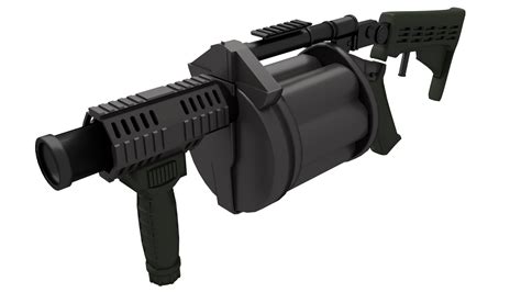 3d Model Of Grenade Launcher