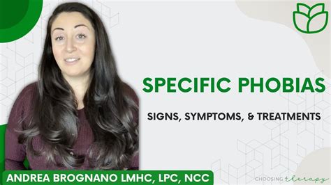 Specific Phobias Signs Symptoms And Treatments Youtube