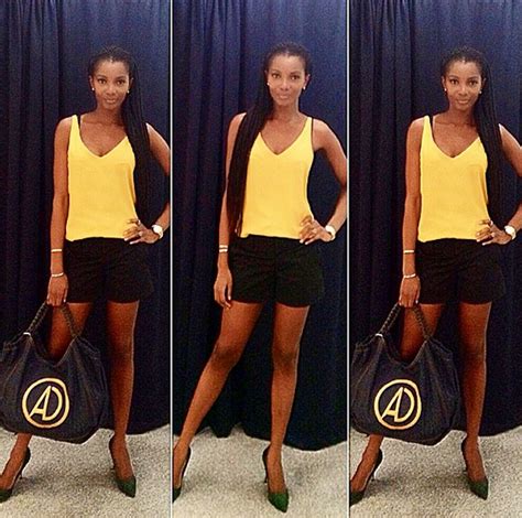 The Thighs Have It Ex Miss World Agbani Darego Puts Those Sexy Legs