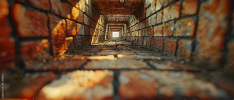 Perspective Trick Of A Random Thing Blending Into A Brick Wall Through