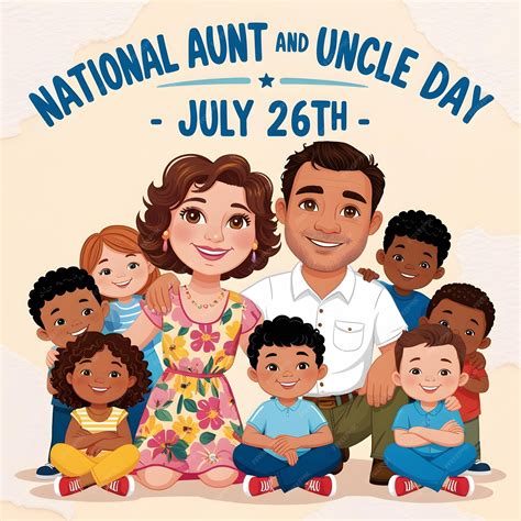 National Aunt And Uncle Day Social Media Template Premium Ai
