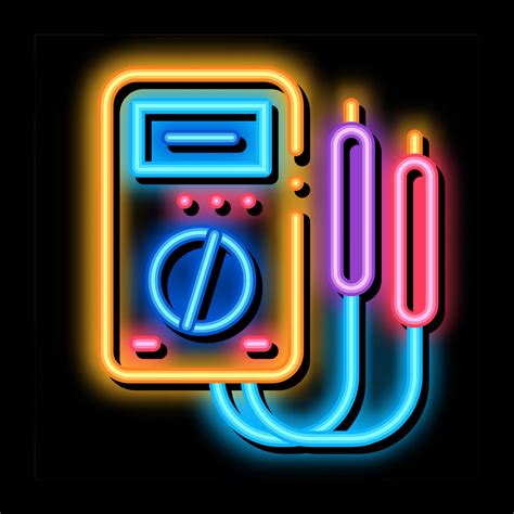 Electric Control Panel Neon Glow Icon Illustration 17789643 Vector Art At Vecteezy