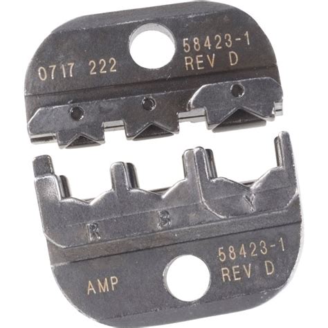Te 539673 2 Ergocrimp Die Set For 6 3mm Faston 22 13awg Rapid Electronics