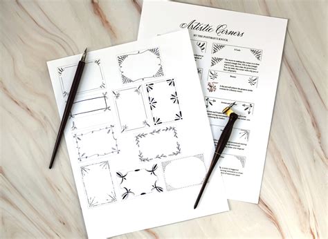 Easy Corner Border Design For Project Design Talk