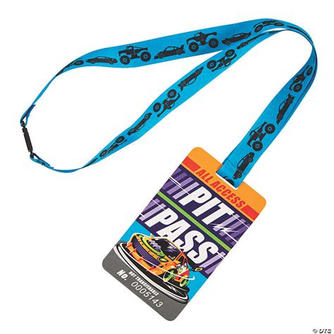 Pit Pass Lanyards Oriental Trading