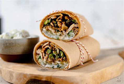 Kip Kebab Groente Tortillawrap Makkelijk Lunch Recept Heerlijke Happen