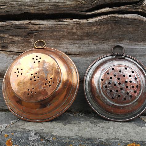 Copper Colander Etsy