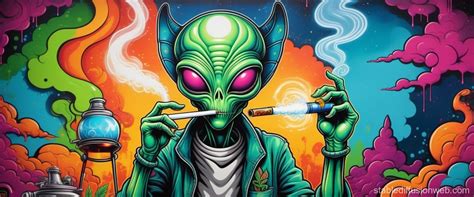 Alien Smoking Weed Wallpapers Wallpaper Cave