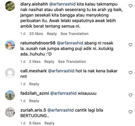 Hot Nya Adik Saya Saya Bangga Komen Abang Mawar Rashid Diselar Netizen