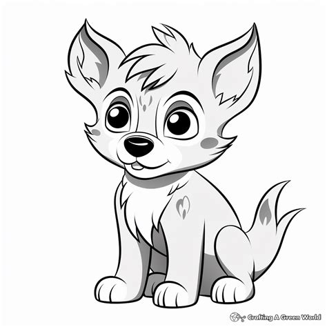 Wolf Pup Coloring Pages Free And Printable