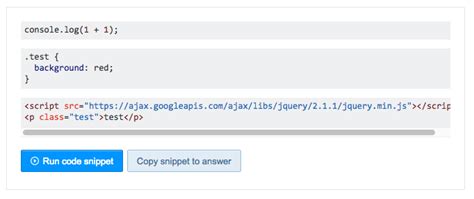 Stack Snippets Upgrade New Ui Meta Stack Exchange