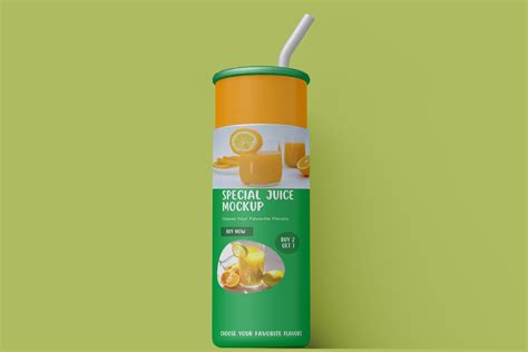 Juice Buttle Mockup Packaging Mockups ~ Creative Market