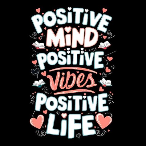 Positive Mental Attitude Phrases Vectors And Illustrations For Free