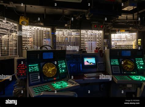 Display And Decision Part Of The Combat Information Center Cic Uss