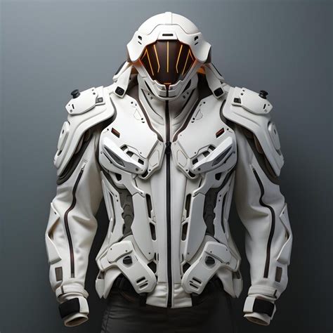 Premium Ai Image Modern Fashion Model With Futuristic Jacket