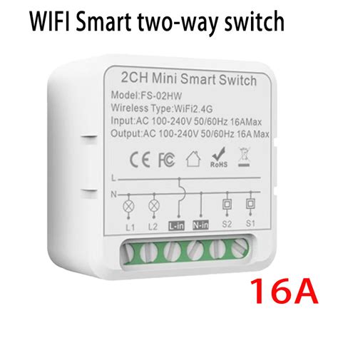 16a Tuya Interruptor Inteligente Wifi Mini Smart Switch Module