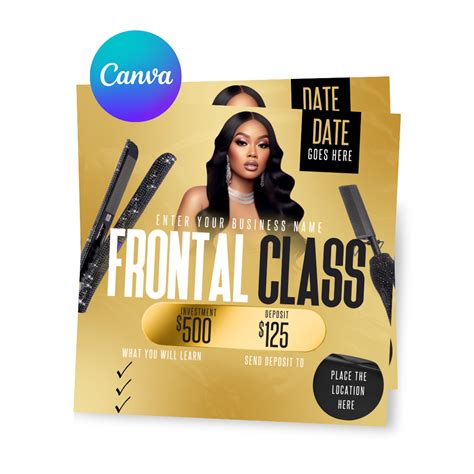 Frontal Class Canva Template Instant Download — Creativenadiaj