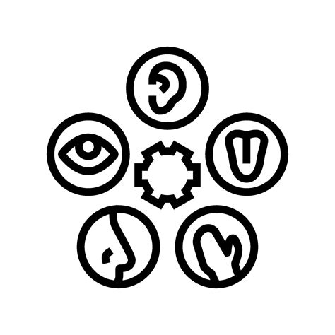 Sensory Integration Occupational Therapist Line Icon Vector