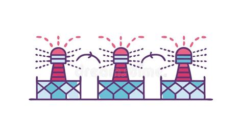 Industrial Pollution Icon Factory Emissions Environmental Damage