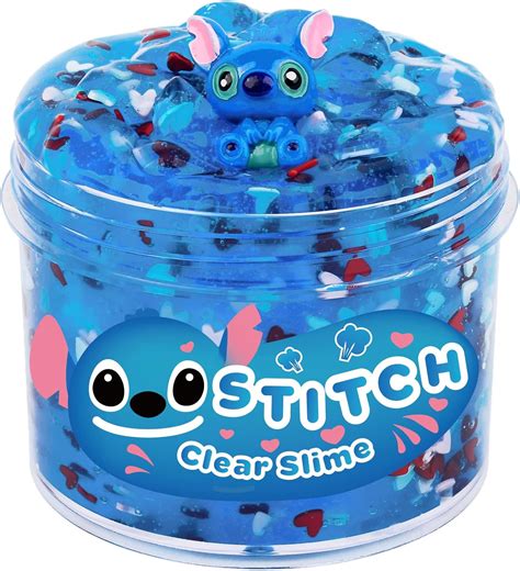 Blue Clear Slime 7oz Clear Slime Crystal Putty Non Sticky Premade Crystal Clear Slime Stress
