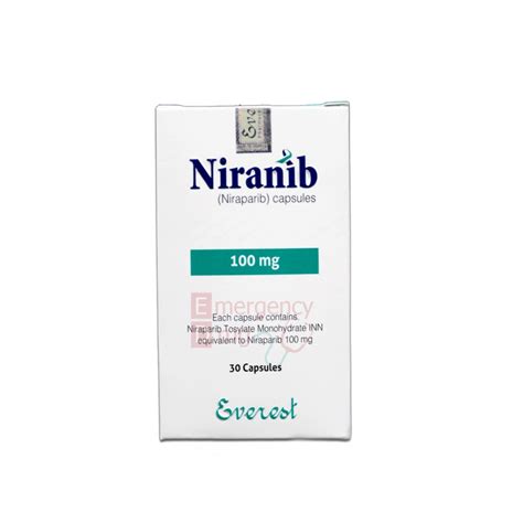 Niranib Niraparib 100 Mg 30 Capsules Buy Medicine Online