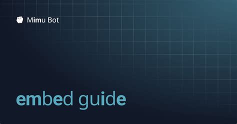 Embed Guide Mimu Bot