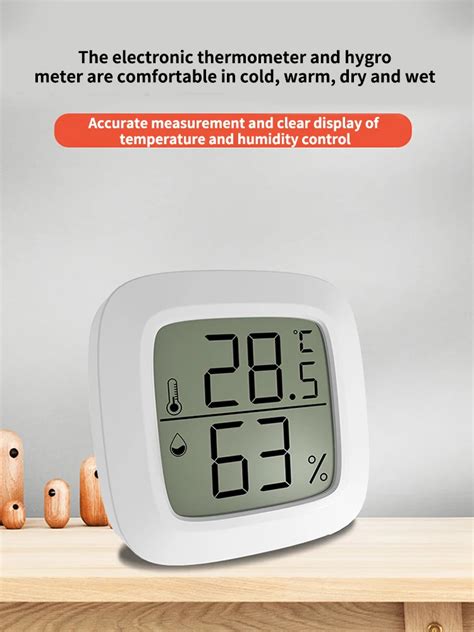 1pc Mini Electronic Temperature And Humidity Meter High Precision