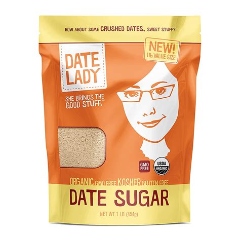Date Lady Organic Date Sugar 1 Lb 1 Bag Ground Dates Sugar Substitute