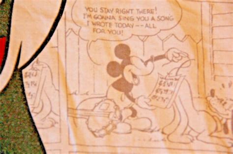 Disney Comic Strip 160 Cm X 270 Cm Flat Sheet Cover Mickey Mouse Minnie
