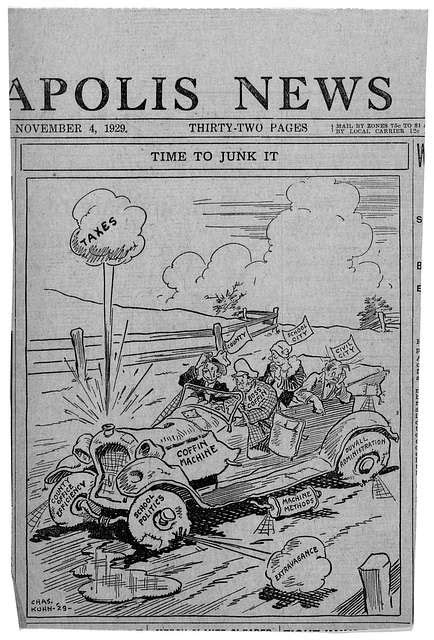 Newspaper Clippings Cartoons Relating To Political Campaign For