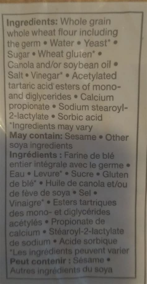 100 Whole Wheat Bread Compliments 570 G