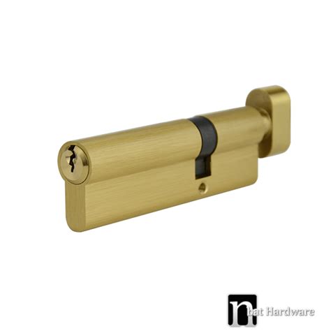 100mm Offset Brass Euro Single Cylinder Nbat Hardware