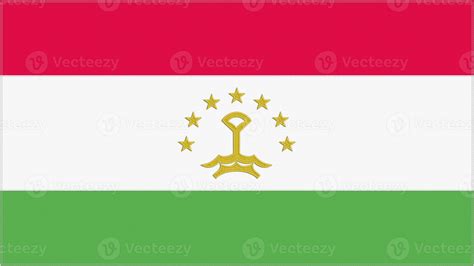 Tajikistan Embroidery Flag Tajik Emblem Stitched Fabric Embroidered