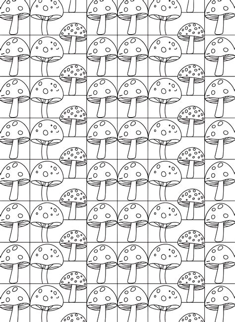54 Free Mushroom Coloring Pages