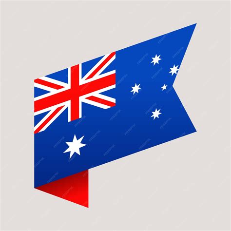 Premium Vector Australia Corner Flag Vector Illustration National Flag Isolated On Light