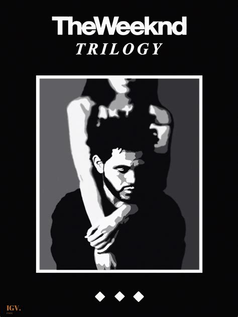 The Weeknd Trilogy Digital Art Hip Hop Print Wall Art The