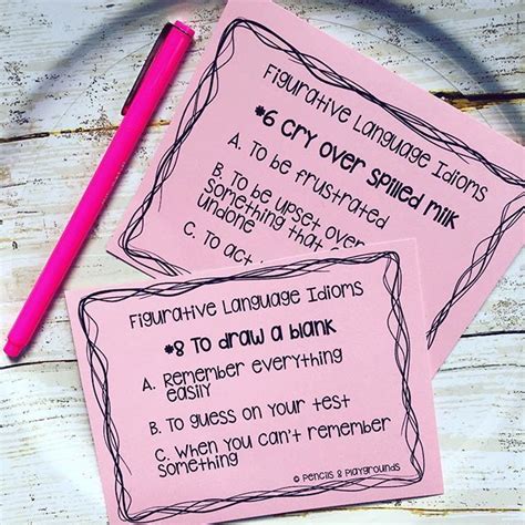 Refresh Your Memory With Idioms Task Cards