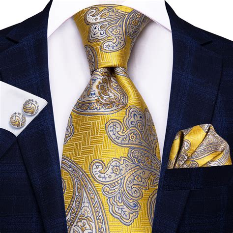 Hi Tie Gröna Paisley Slipsar För Män Näsduk Mansch Vicedeal