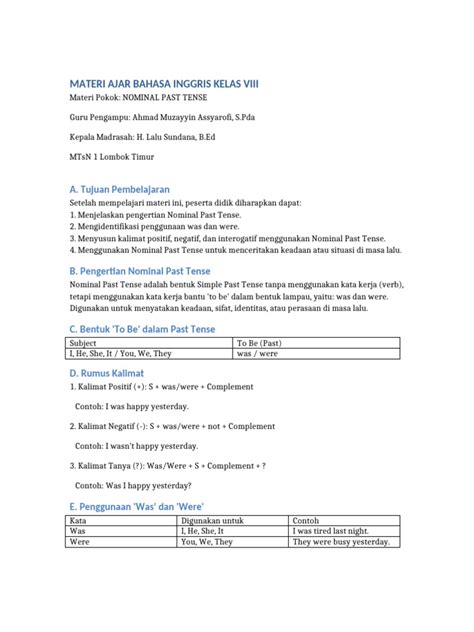 Materinominalpasttense Pdf Syntax Grammar